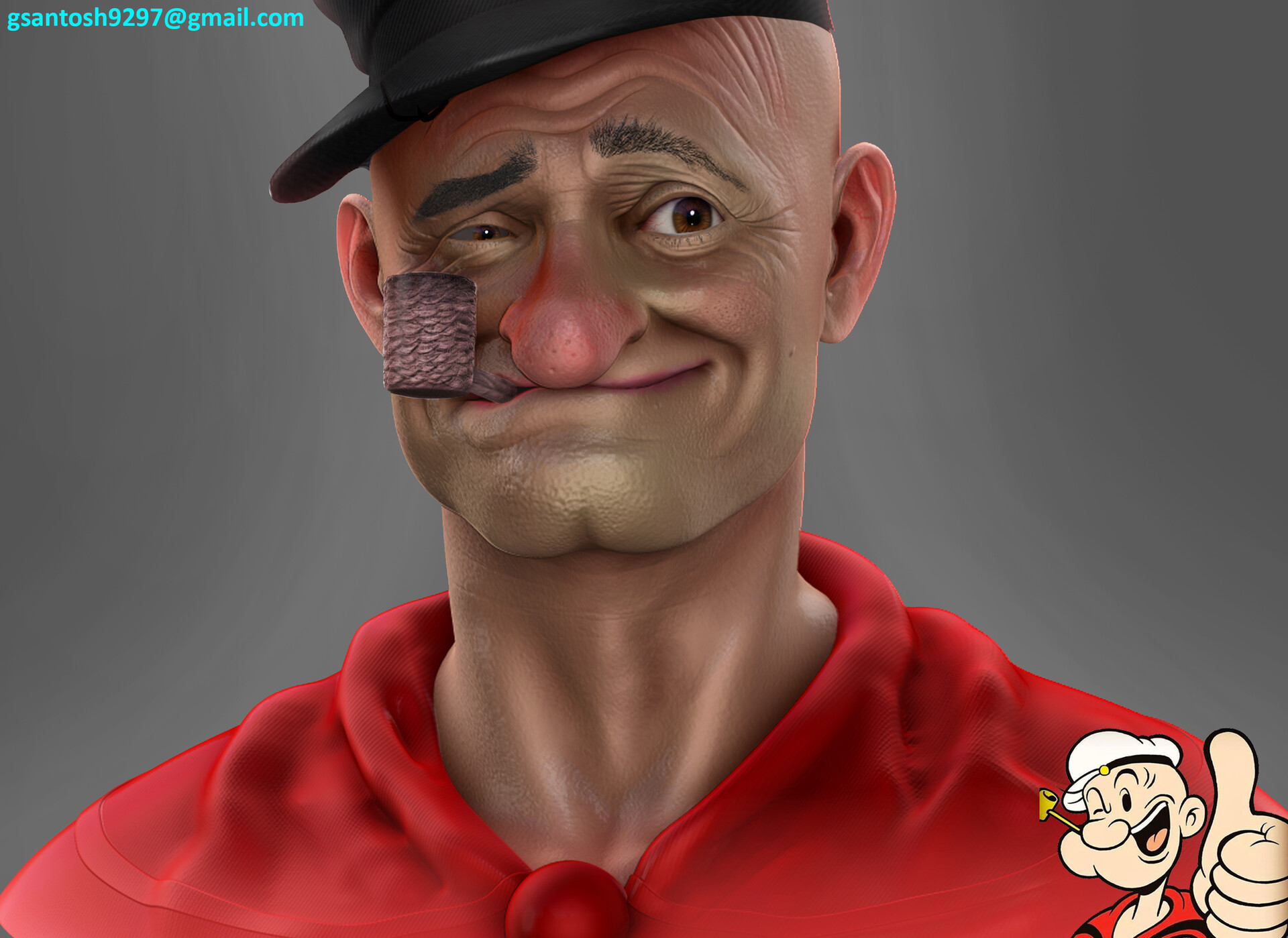 Cartoon Popeye Face