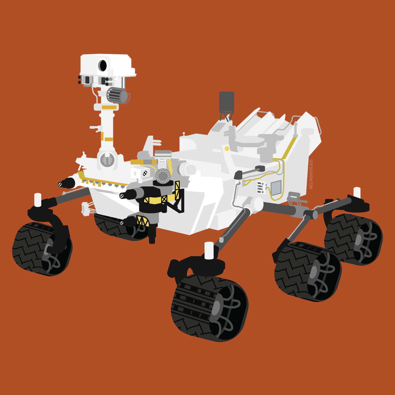 ArtStation - MSL Curiosity & Cassini-Huygens