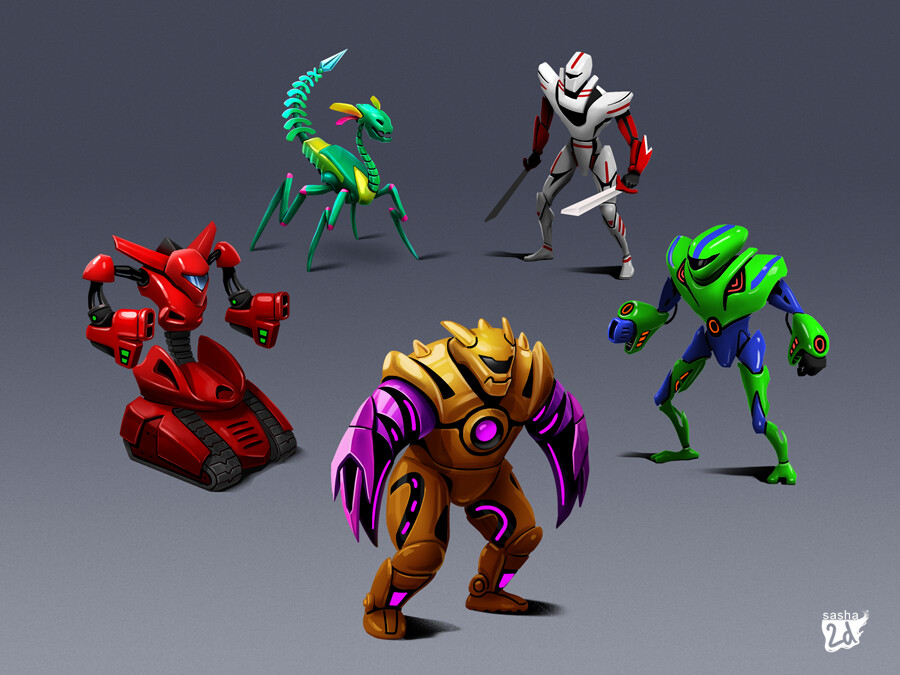 ArtStation - Robots - Design characters