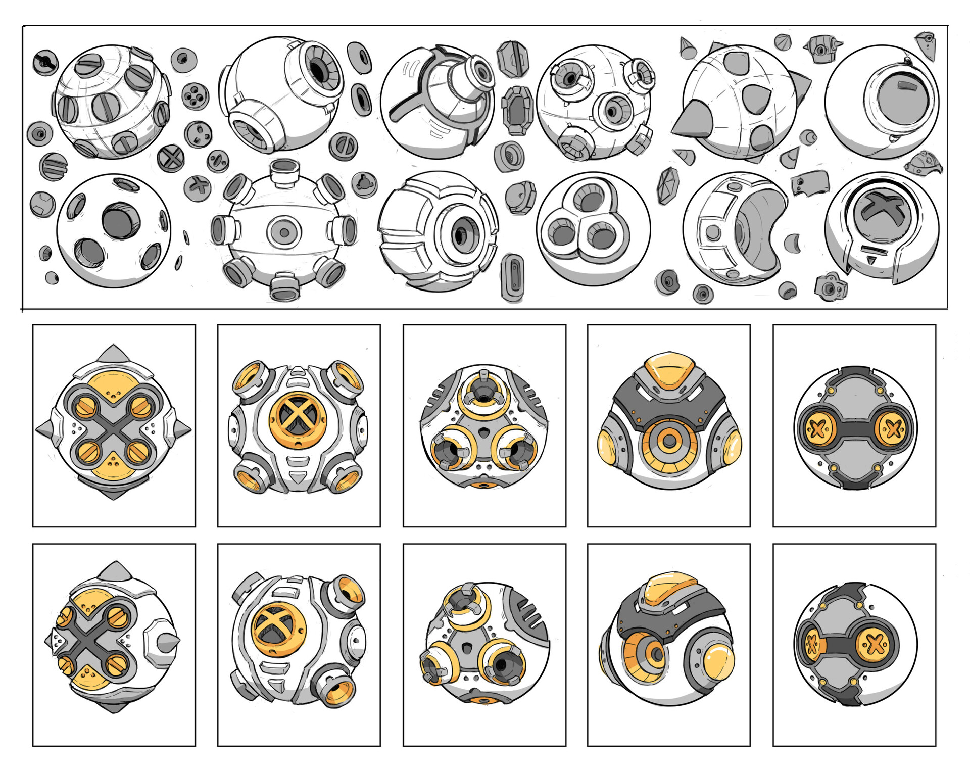ArtStation - Armoured ball design