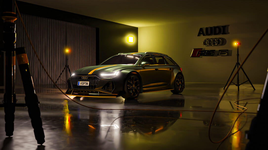 ArtStation - audi RS6 studio widebody render