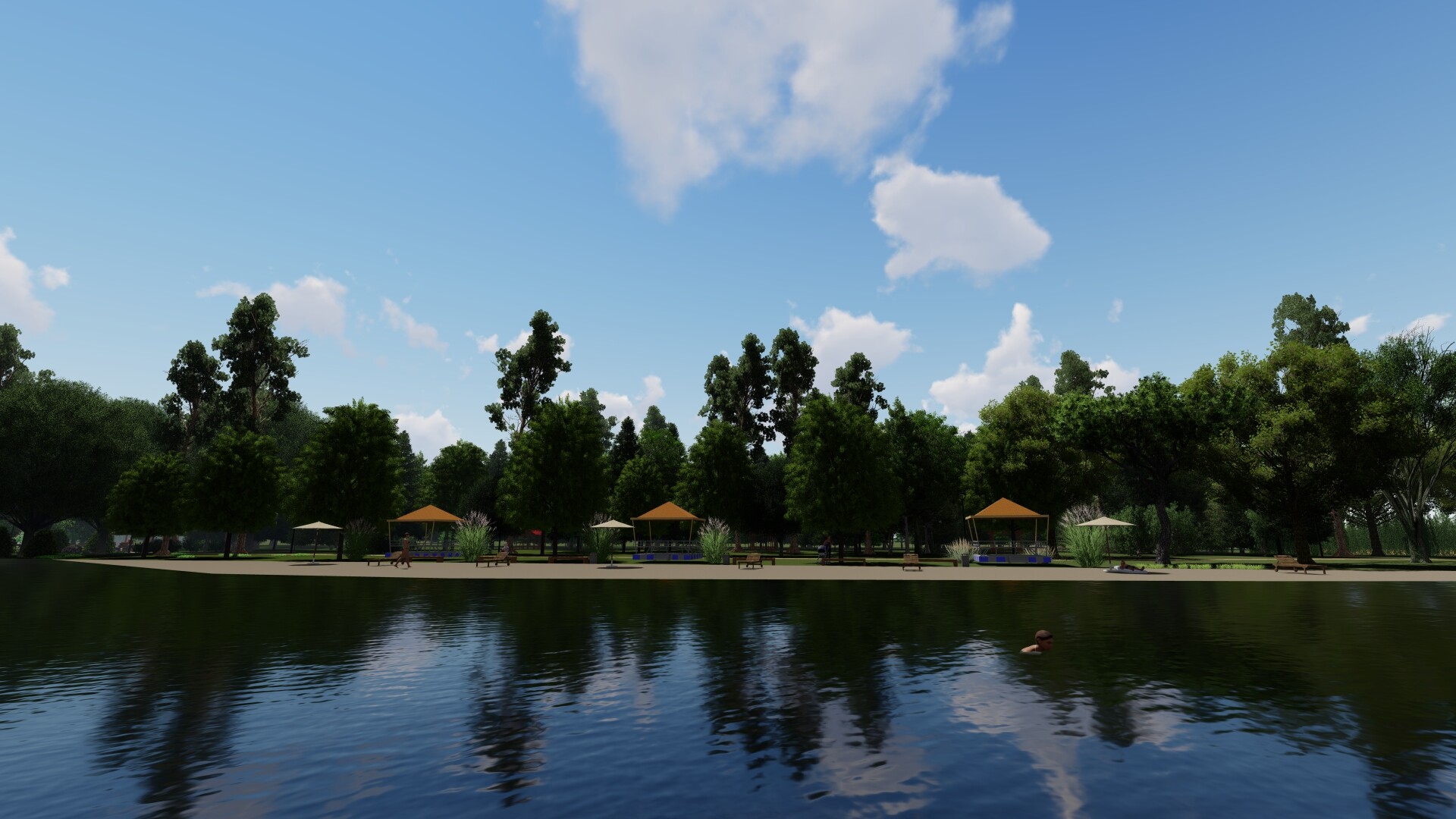 John Pilot - Visualisation – the park "Otradnoye"