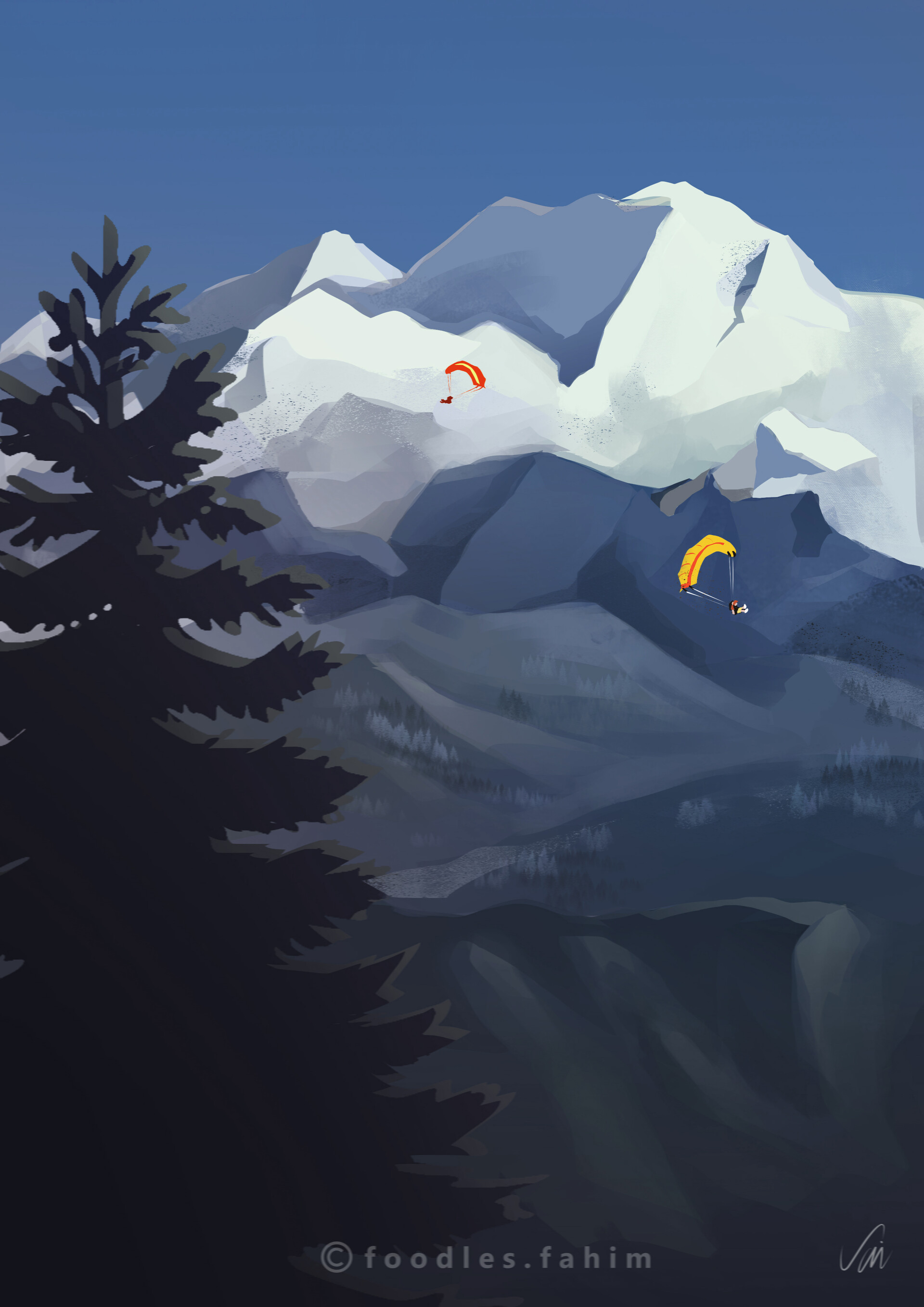 ArtStation - Paragliding