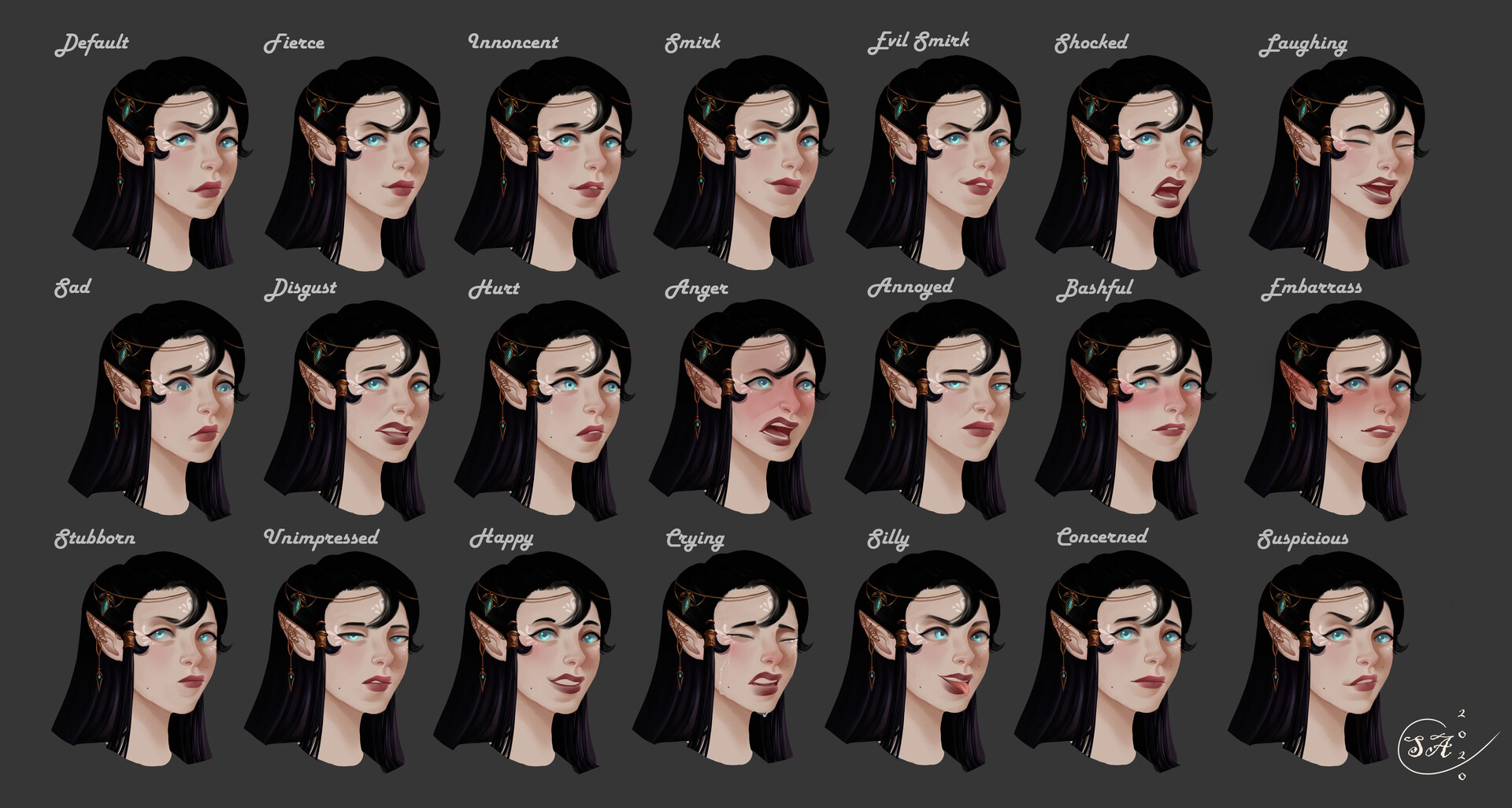 ArtStation - Expression Practice