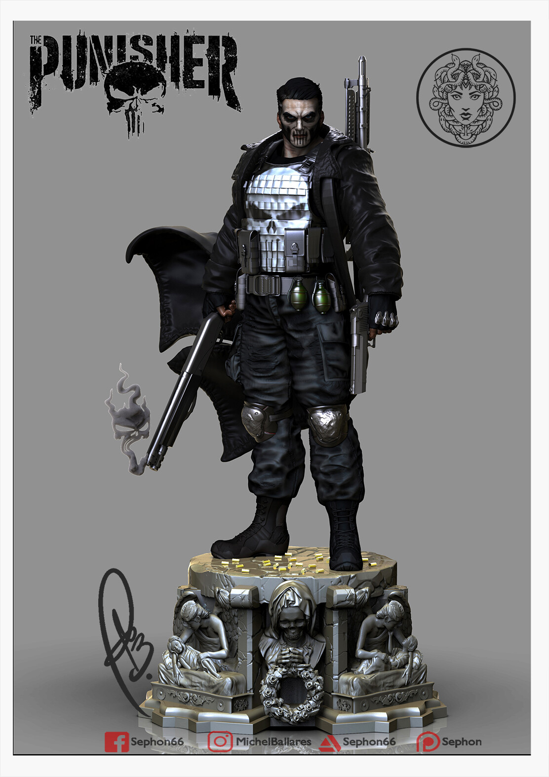 ArtStation - The Punisher fanart by Creative Geek MB