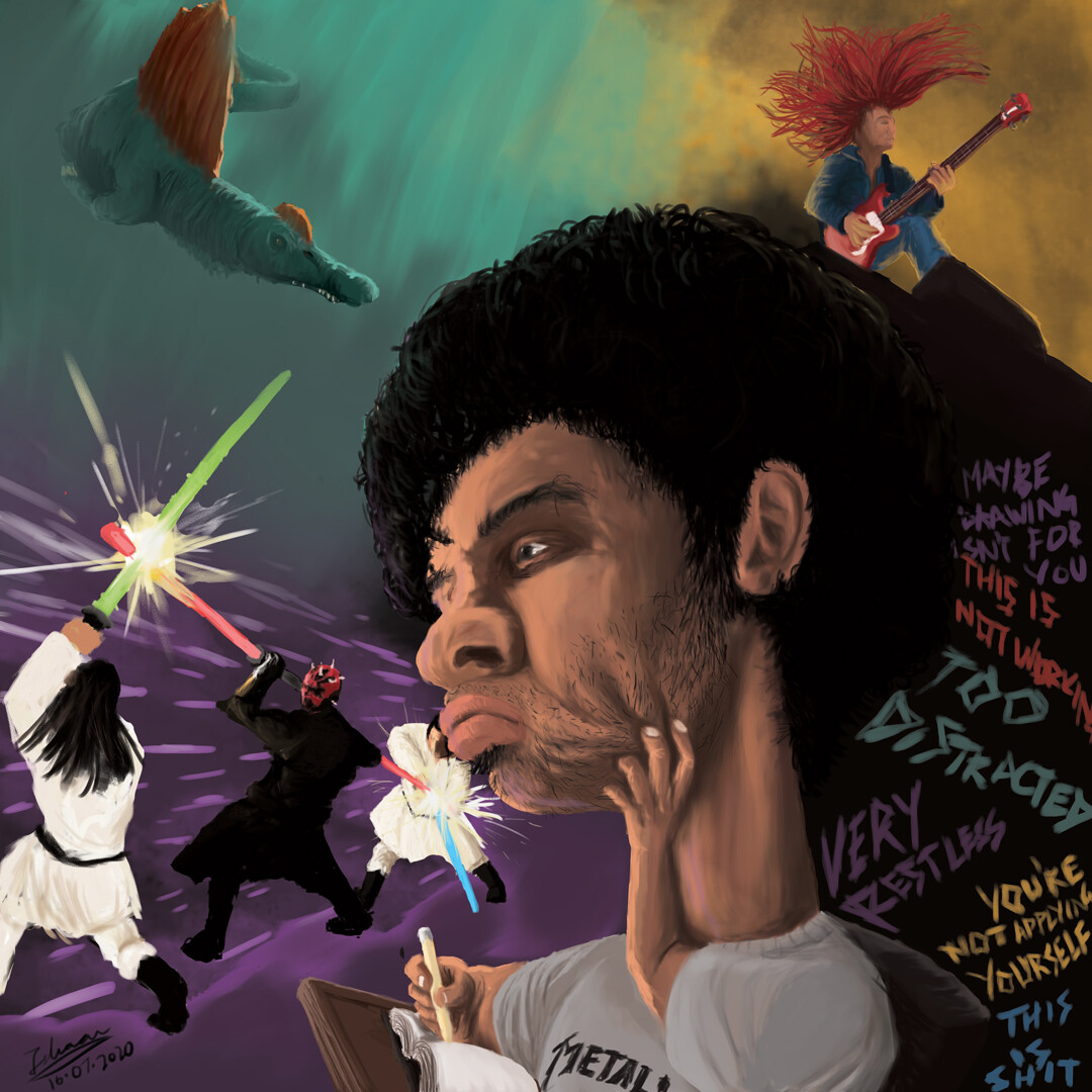 Ishaan Kumar - Self-portrait: 'By Myself' | August 2020