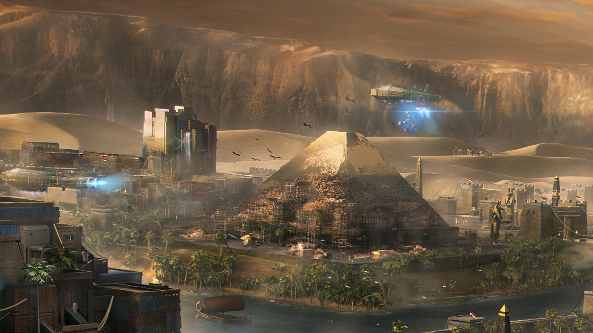 Martin Kolejak - OUR ANCESTORS / SCI-FI EGYPT DIGITAL MATTE PAINTING