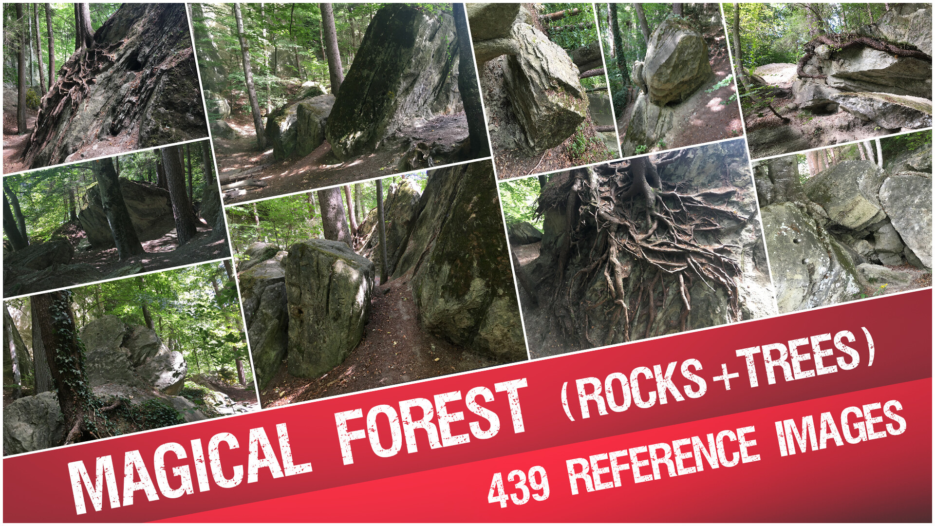 ArtStation - Magical Forest ( Rocks + Trees + Roots ) - 439 Reference ...