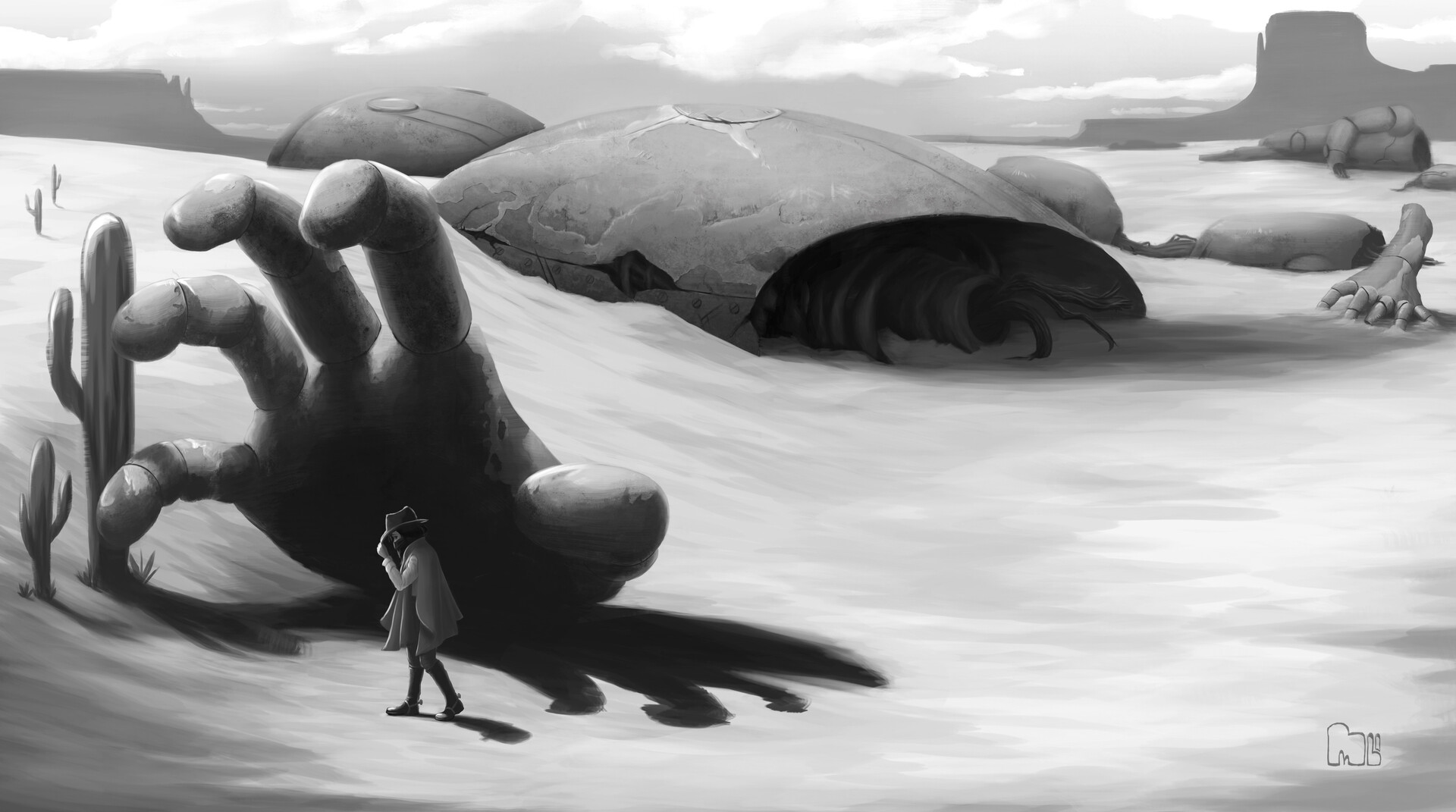 ArtStation - Mech Cemetery