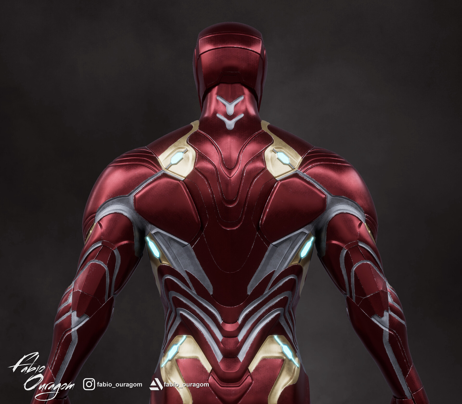 how to draw iron man mk 50