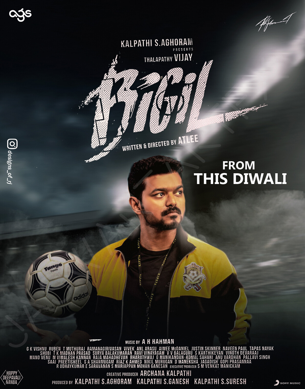 ArtStation - Bigil poster art 💯