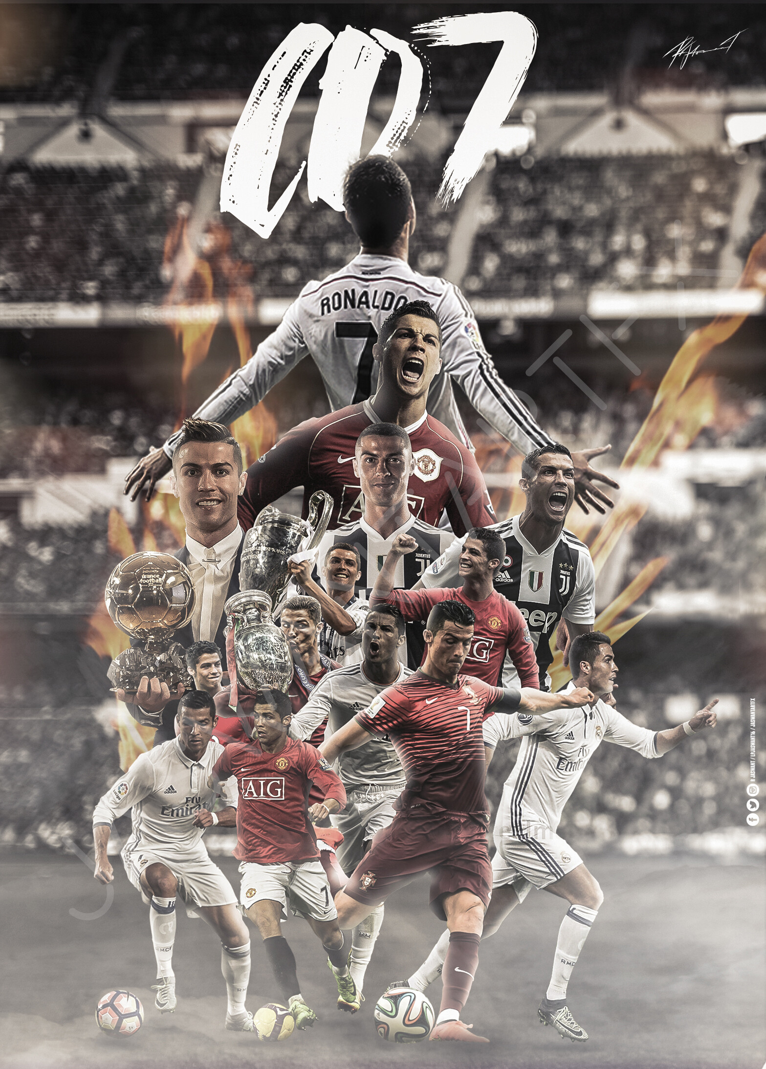 ArtStation - CR7 poster art ️