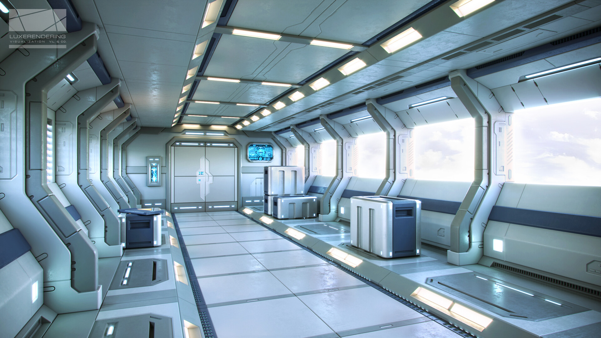 ArtStation - Sci-fi modular interior