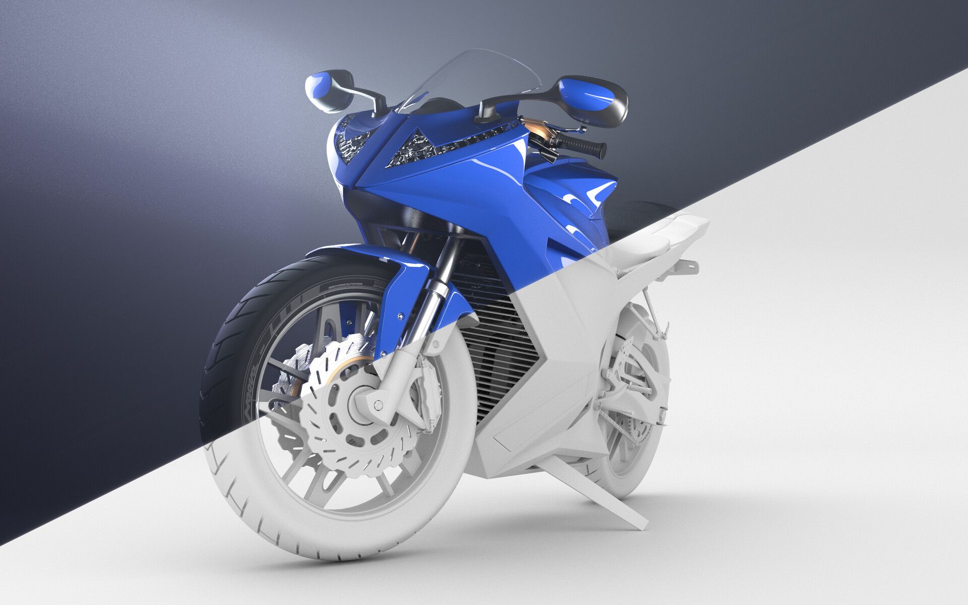 ArtStation - Electric motorcycle design