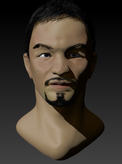 ArtStation - 3D Study 2: Manny Pacquiao Portrait