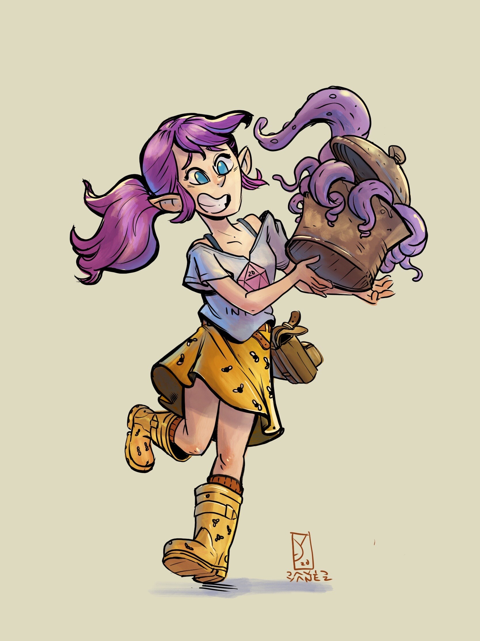 ArtStation - illustration Dnd character