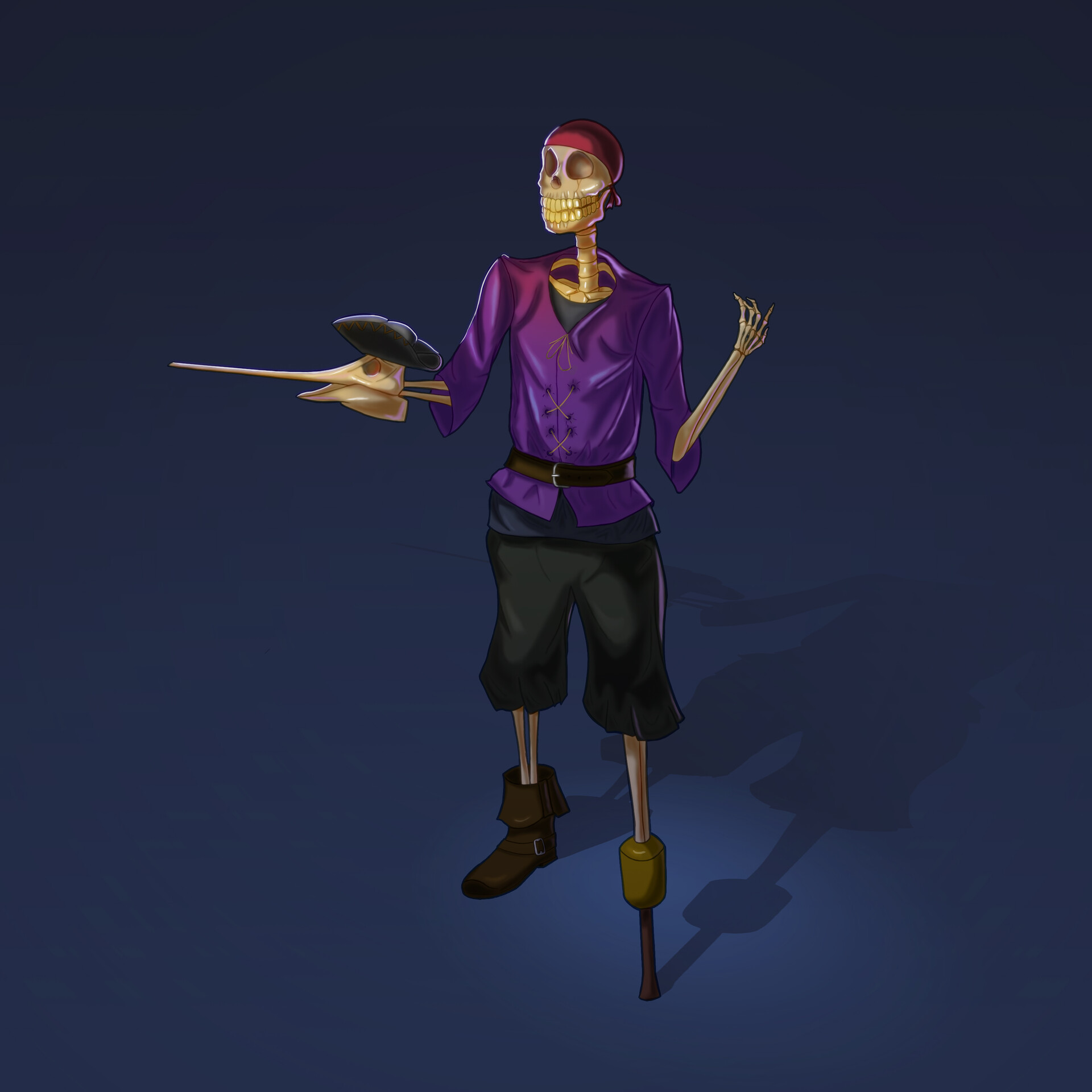 ArtStation - Pirate Skeleton