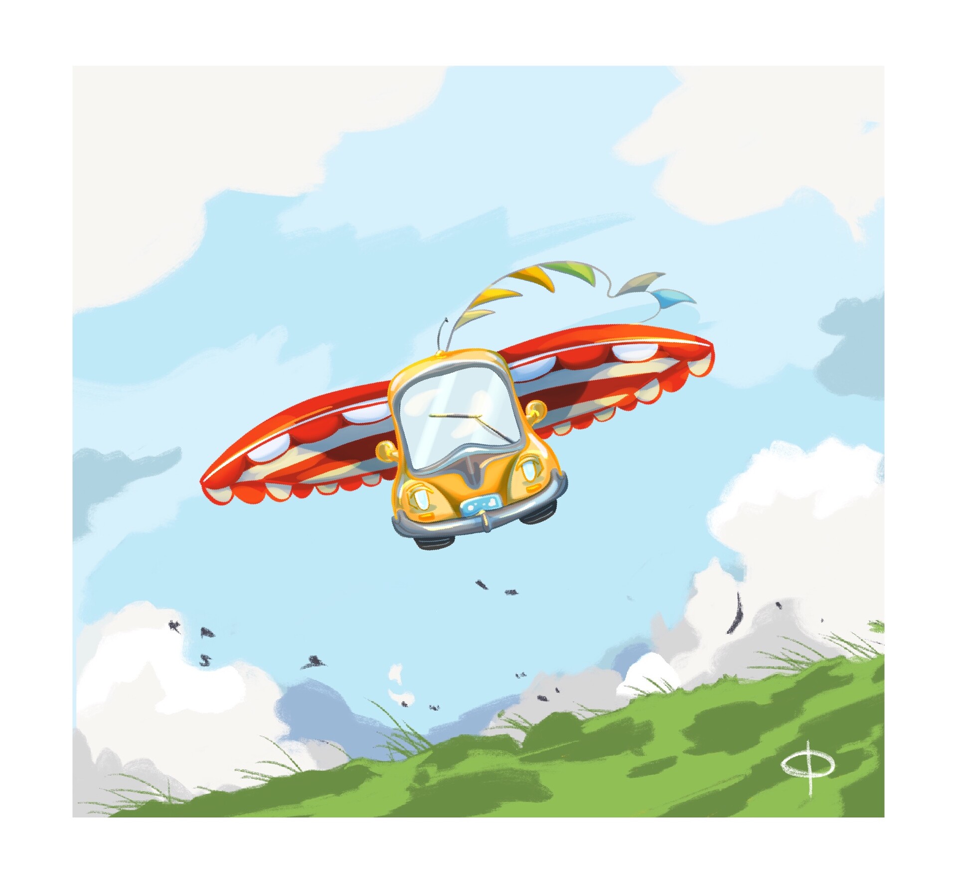 ArtStation - Flying Car “Ladybug”