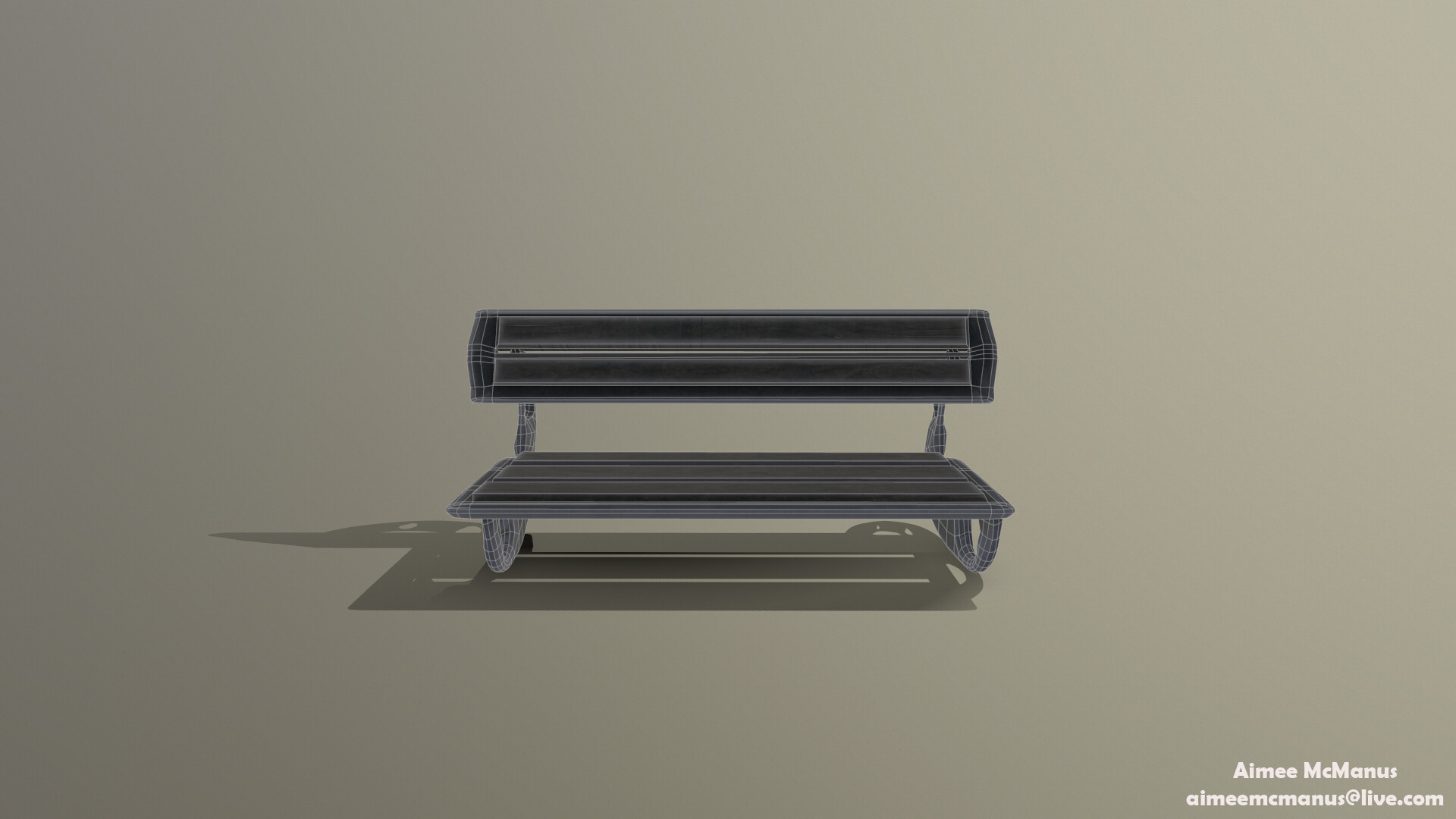 ArtStation - Futuristic Bench