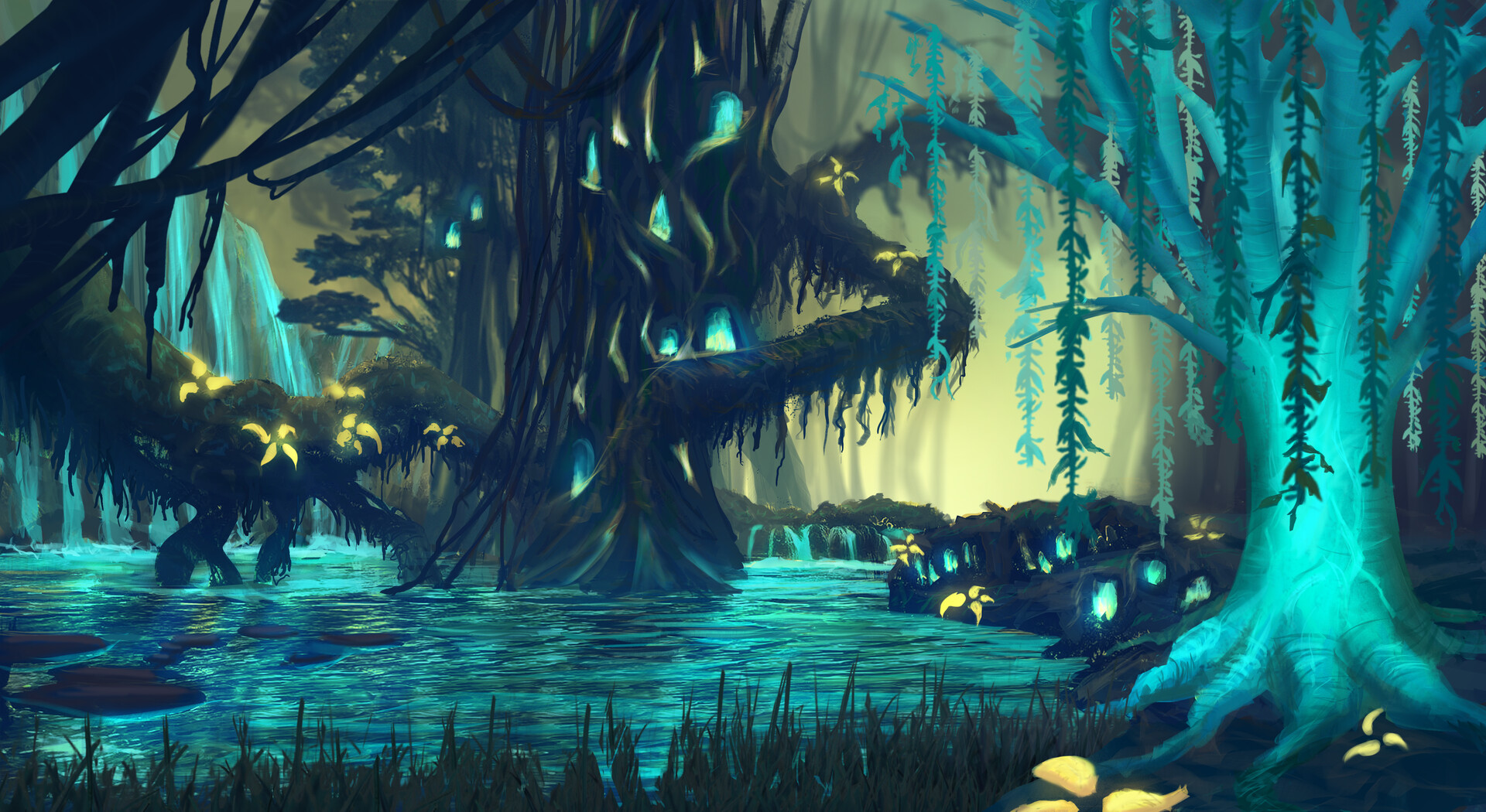 ArtStation - Mundo de Yellowland - Fadas & Gigantes