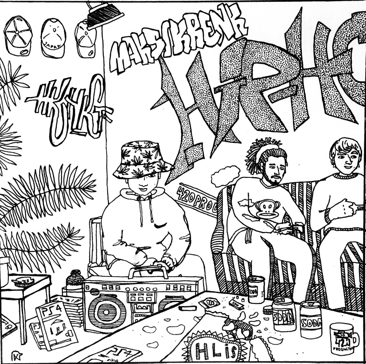 rap album coloring pages