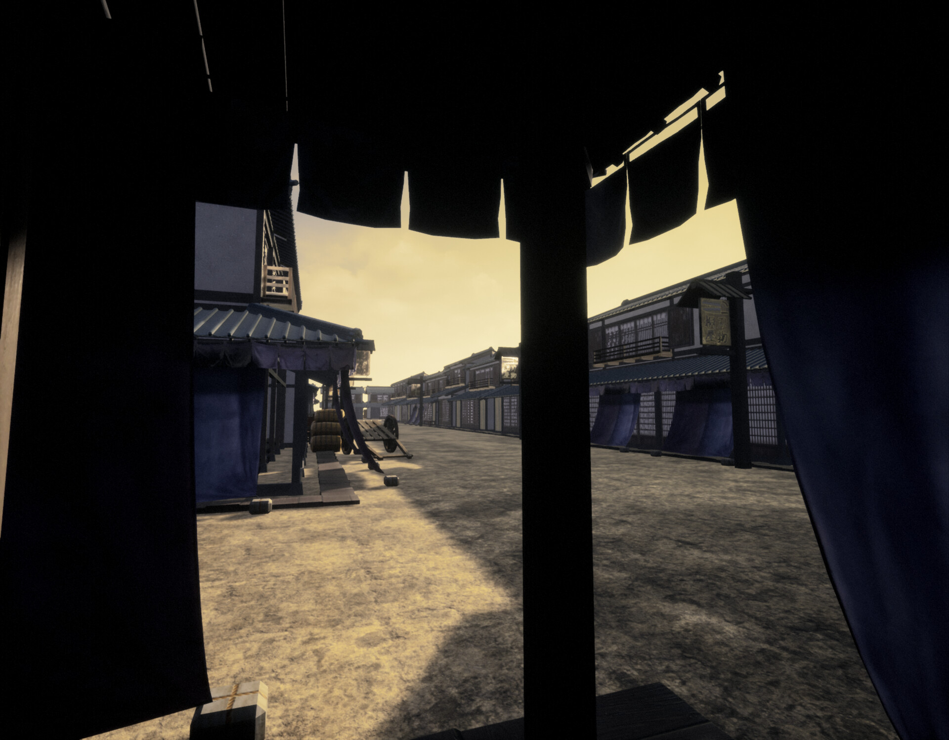 ArtStation - 江戸時代の街 Edo era, old days Japanese town