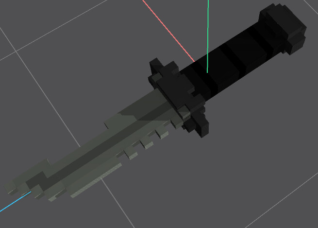 ArtStation - Voxel Combat Knife