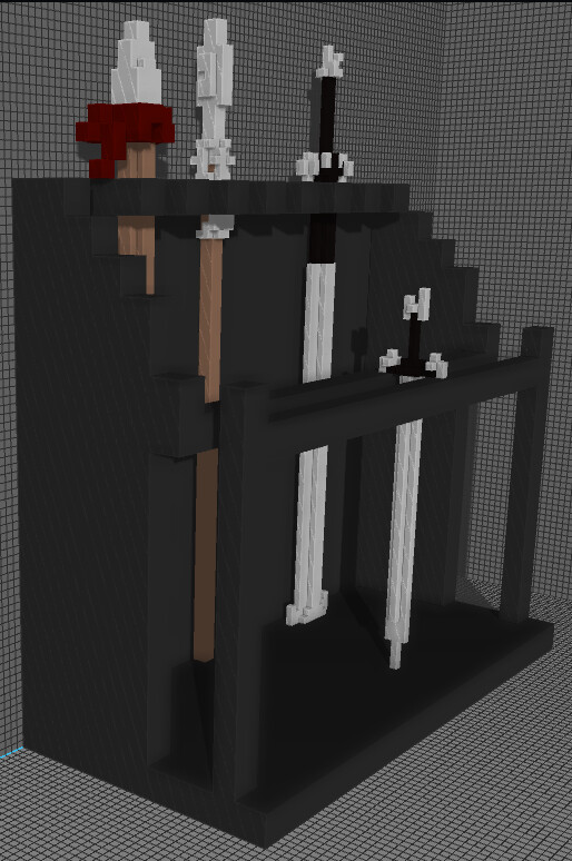 ArtStation - Voxel Weapon Rack