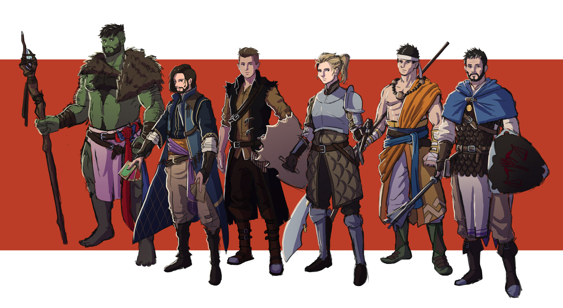 Axel Moulard - DnD Doodles - Descent into Avernus