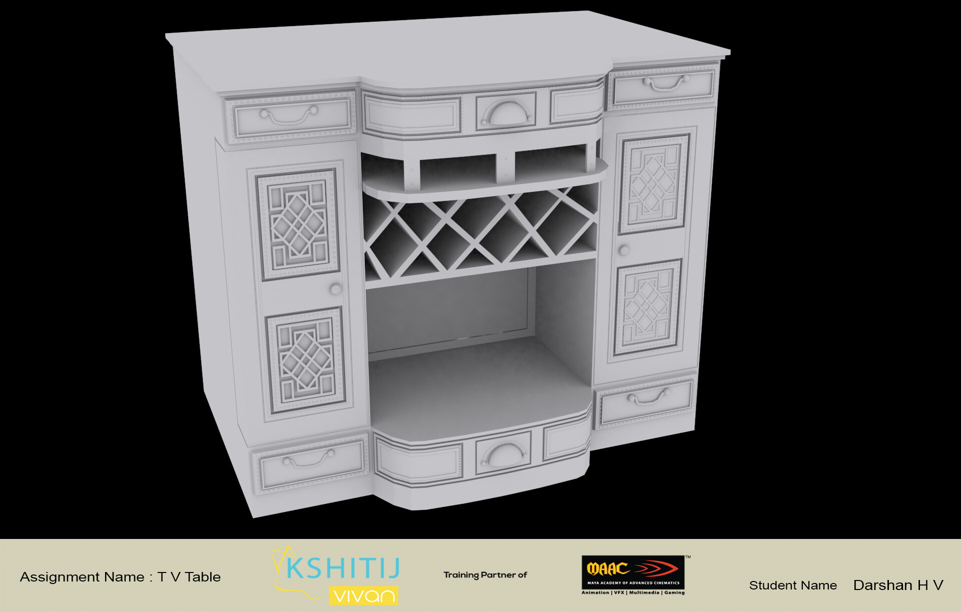 ArtStation - TV table