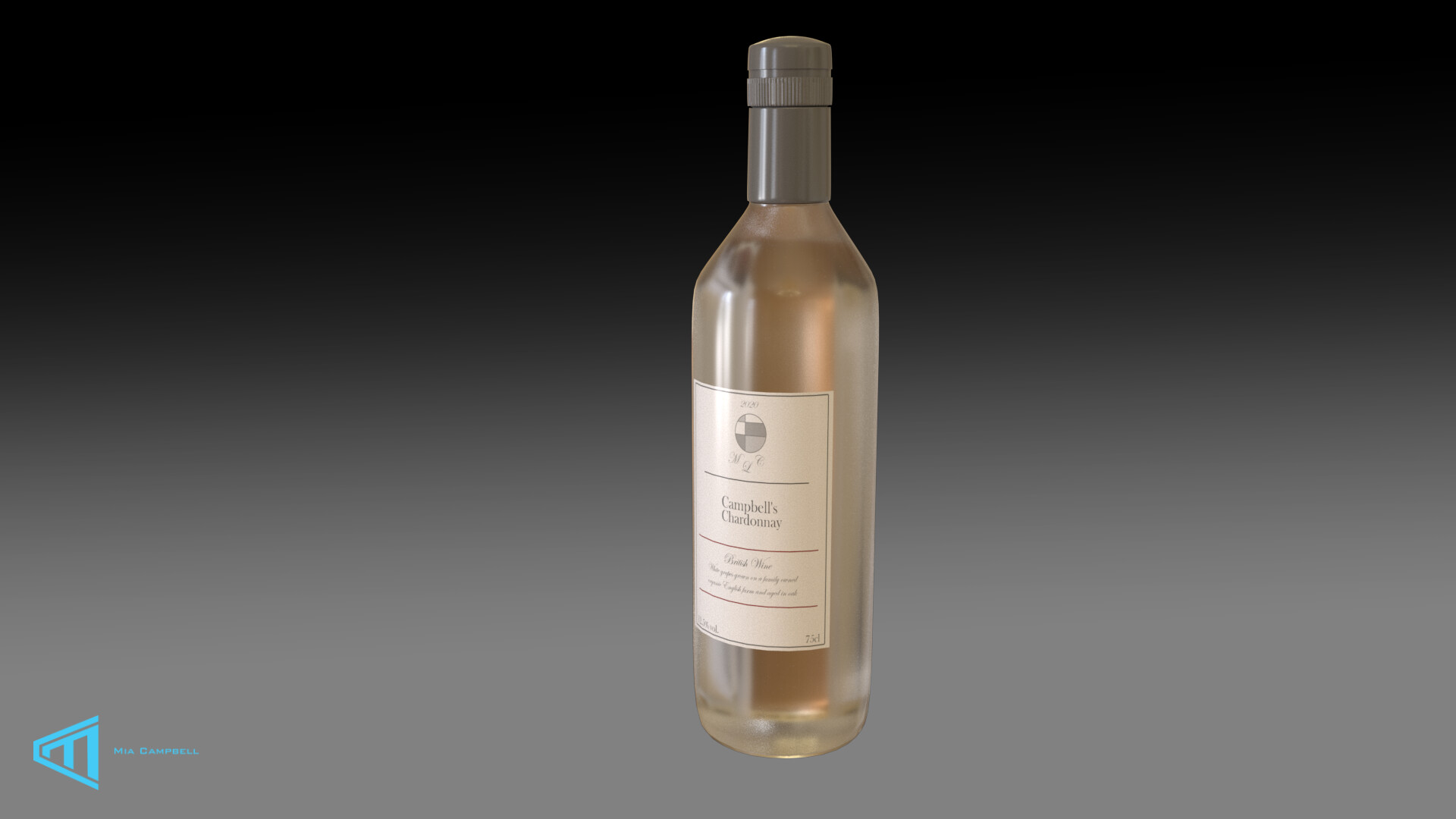 ArtStation - Wine bottle - Chardonnay