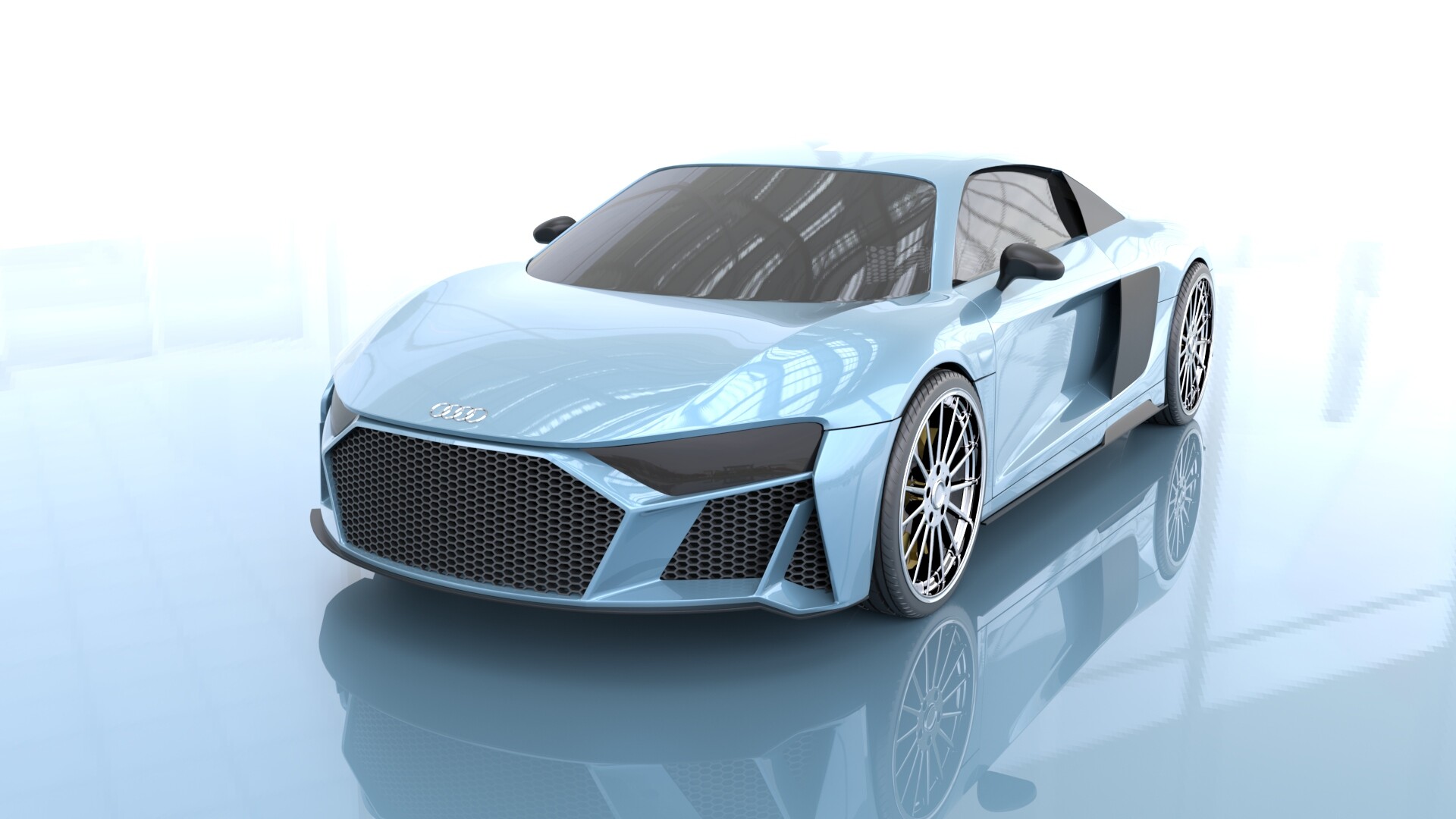 ArtStation - Audi R8 3D Modelling