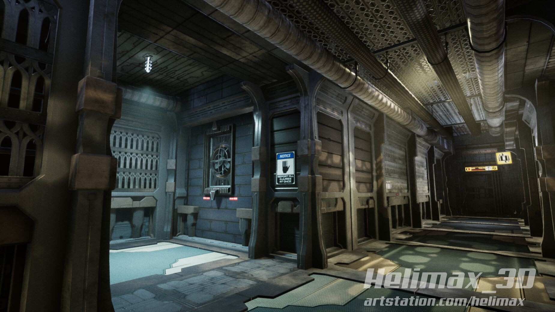 HeliMax 3D - [Dead Space Fan Art] Ishimura Corridor