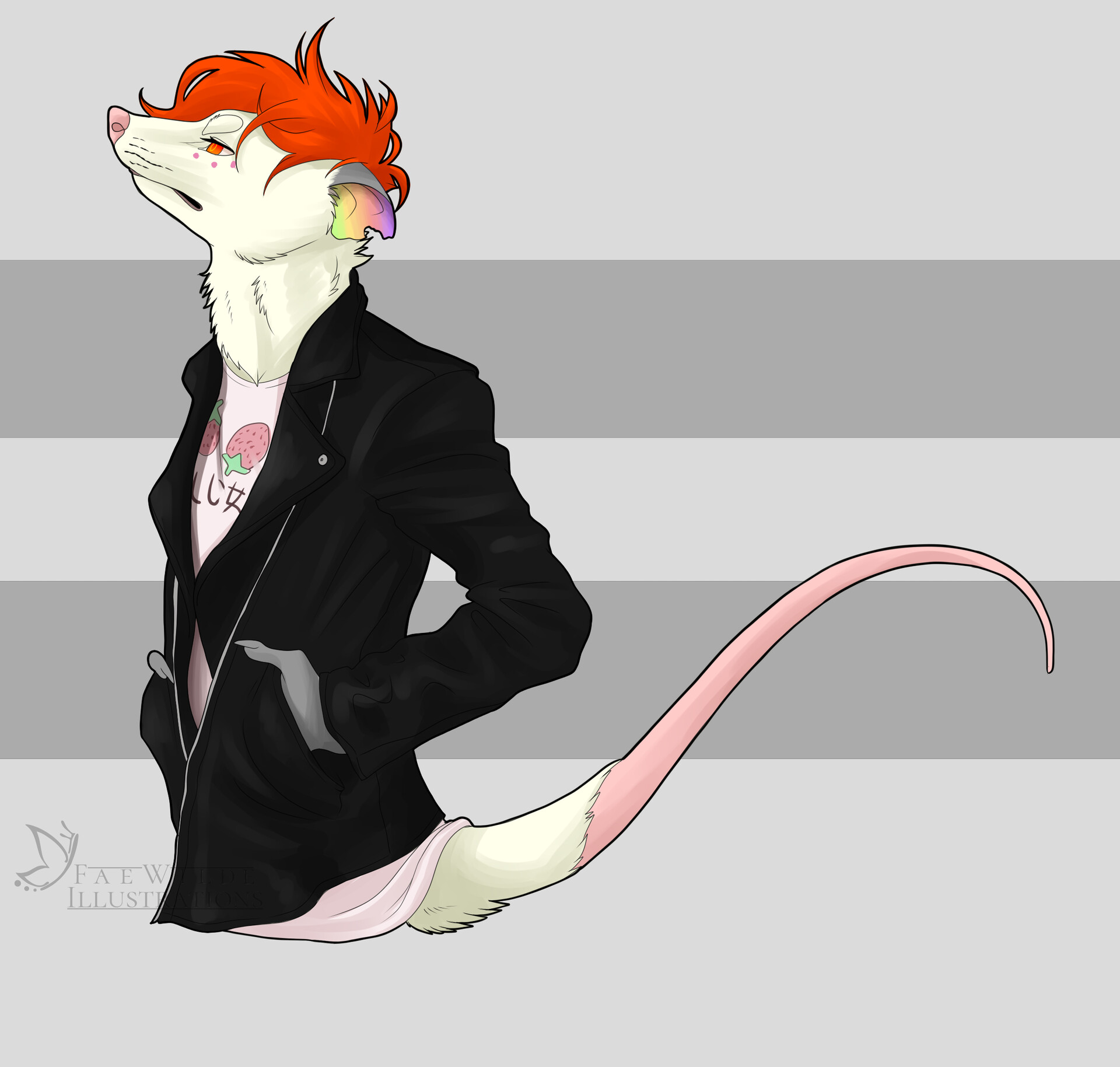 ArtStation - Punk Possum! Commission