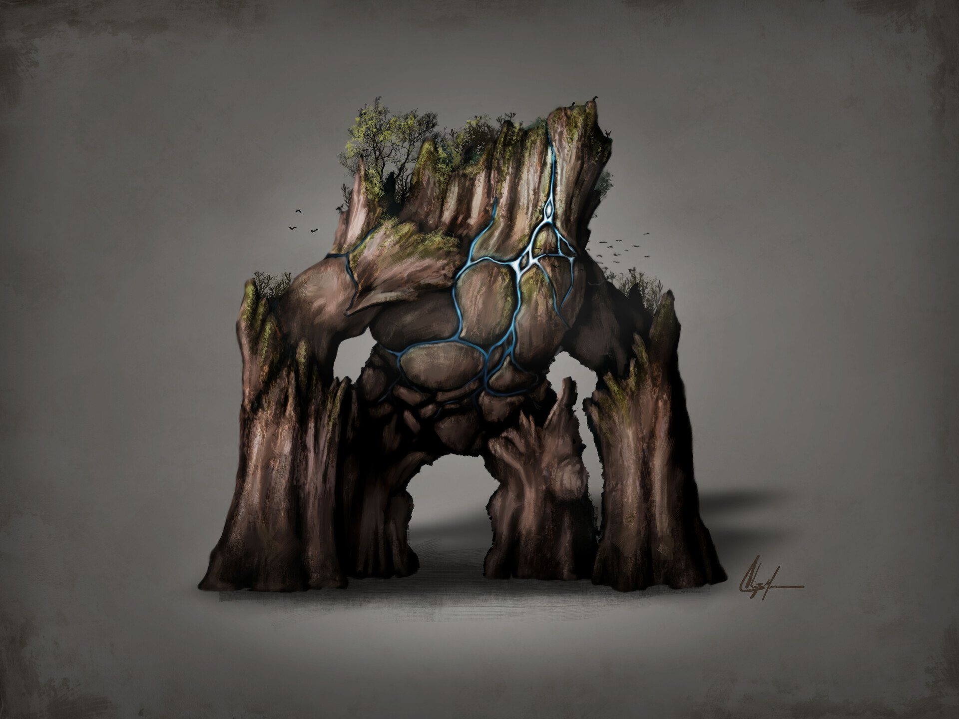 ArtStation - Creature design - Earth Golem