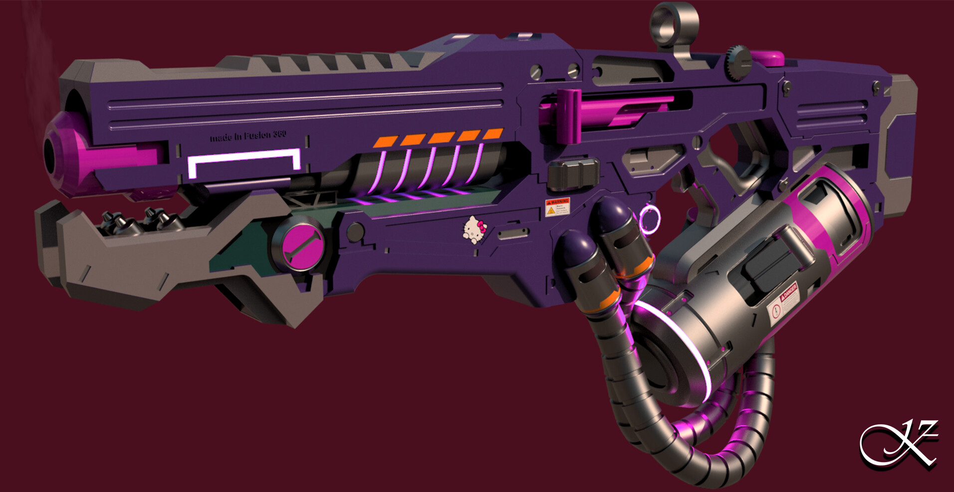 ArtStation - Energy Weapon "Pink Death"