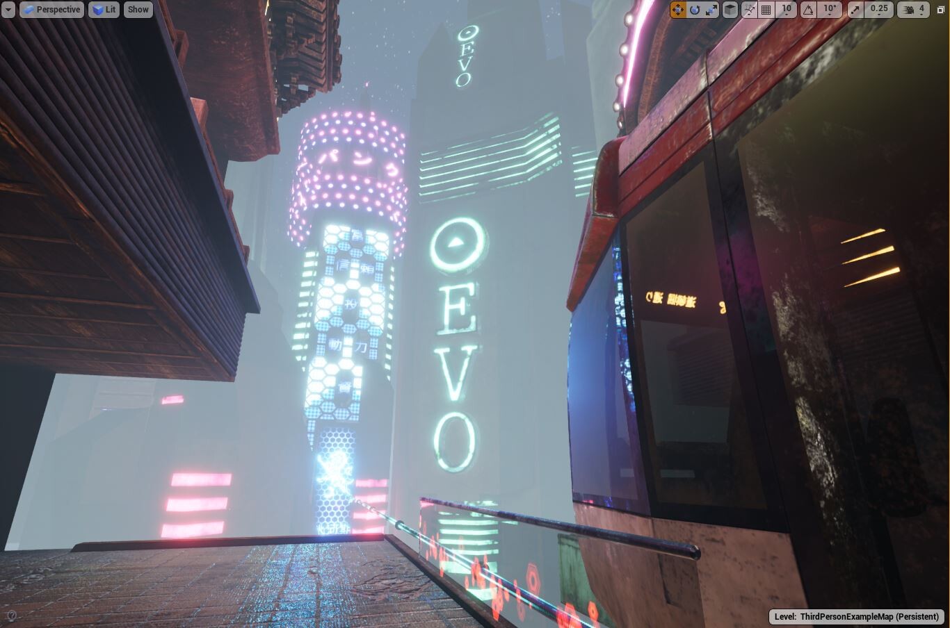 Samuel Felix Eugene Martono - Japanese Cyberpunk - UE4 Environment Reel
