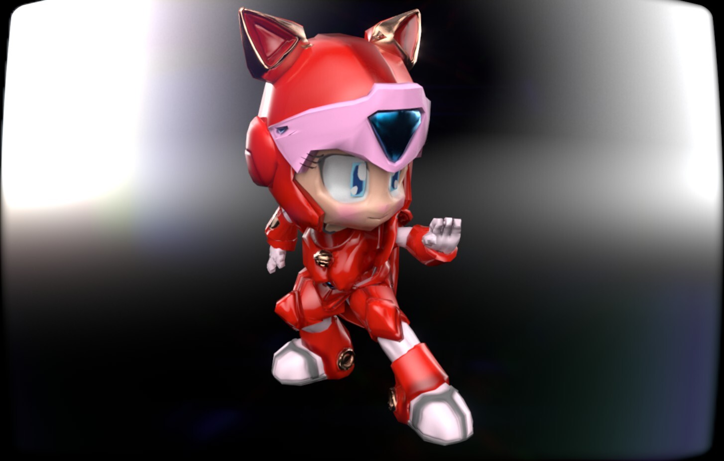 ArtStation - Samurai Pizzacats Pururun (Polly Esther) 3D Fanart