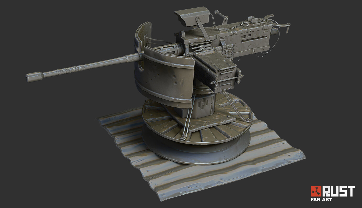 Laszlo Hackl - Rust turret fan art
