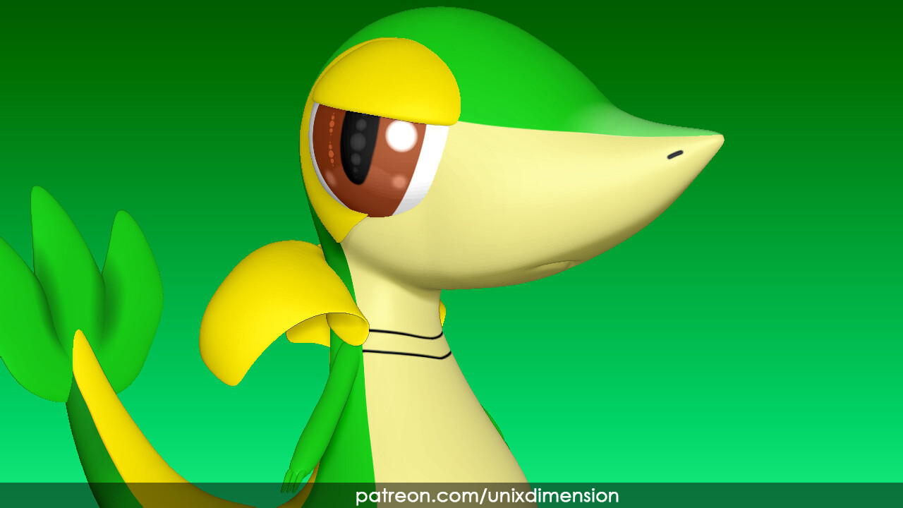 ArtStation - Snivy Pokemon