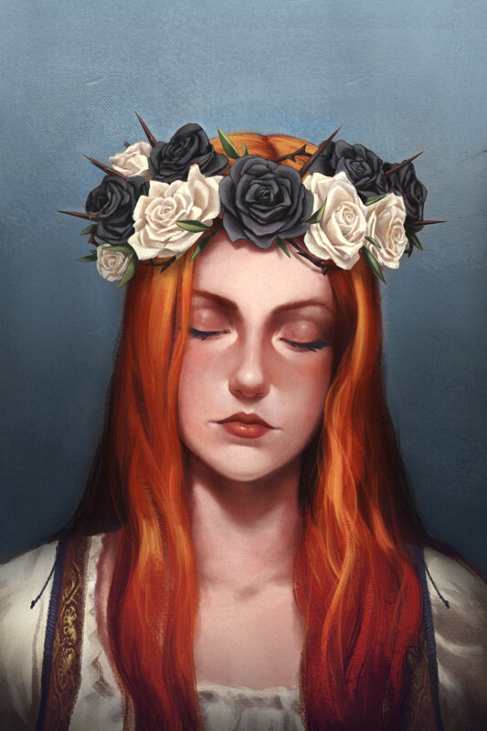 ArtStation - Portrait book cover - Commission