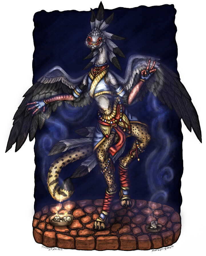 ArtStation - Secretary Gryphon Monk Concept