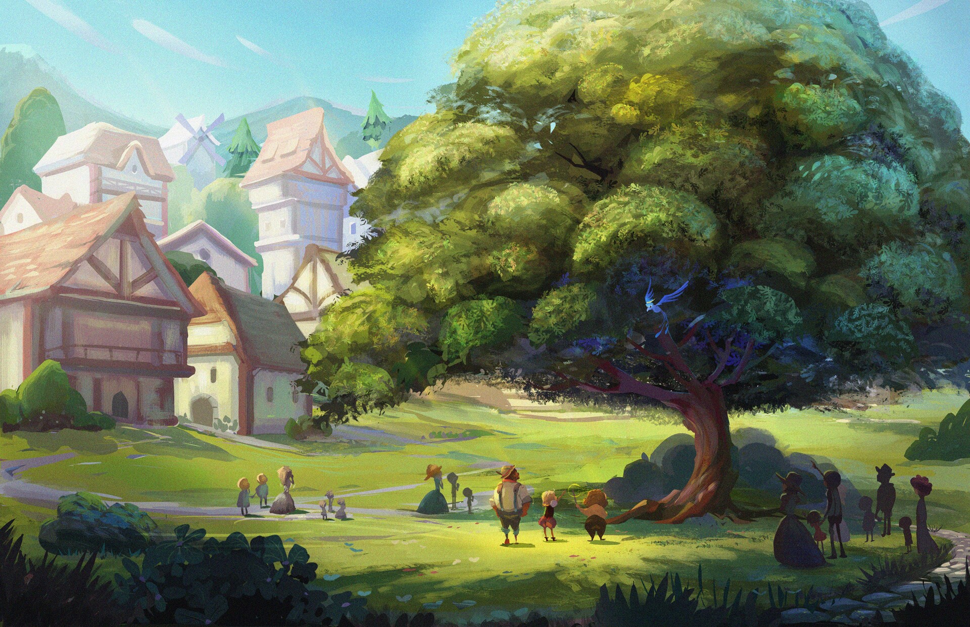 ArtStation - The Blue Bird Concept Art (Environment Design, Key Frame ...