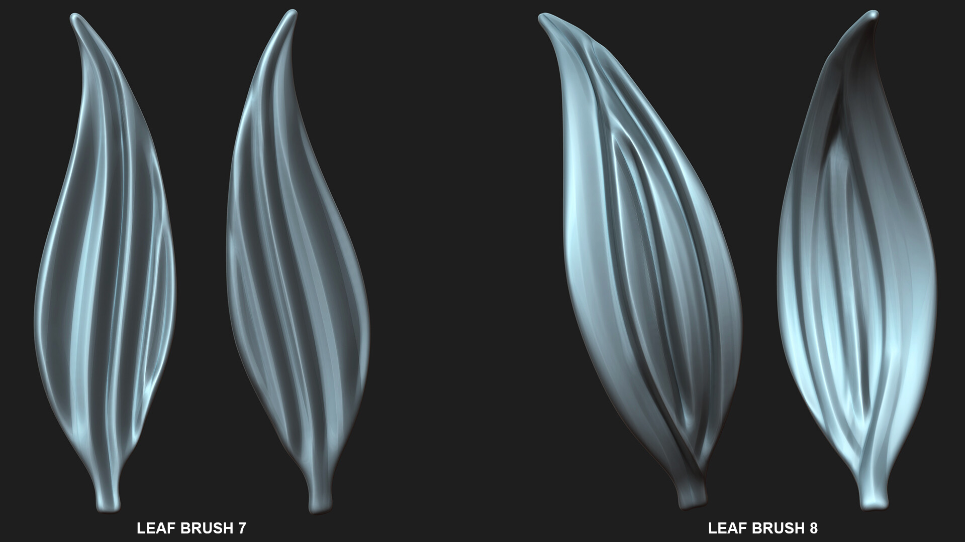 Jeetendra Sharma - Zbrush - Stylized Leaf Imm Brushes