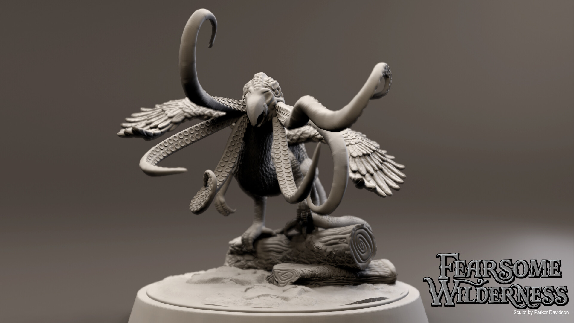ArtStation - Snallygaster Mini for Fearsome Wilderness Board Game