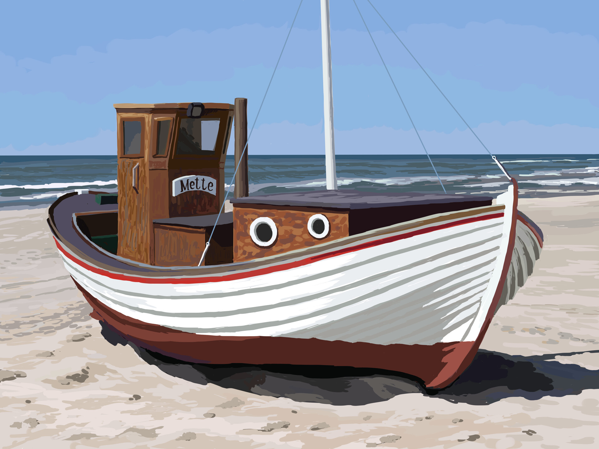 ArtStation - Sketch Boat