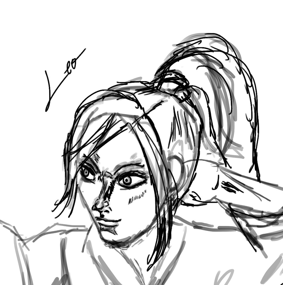 ArtStation - Rika Usami Sketch