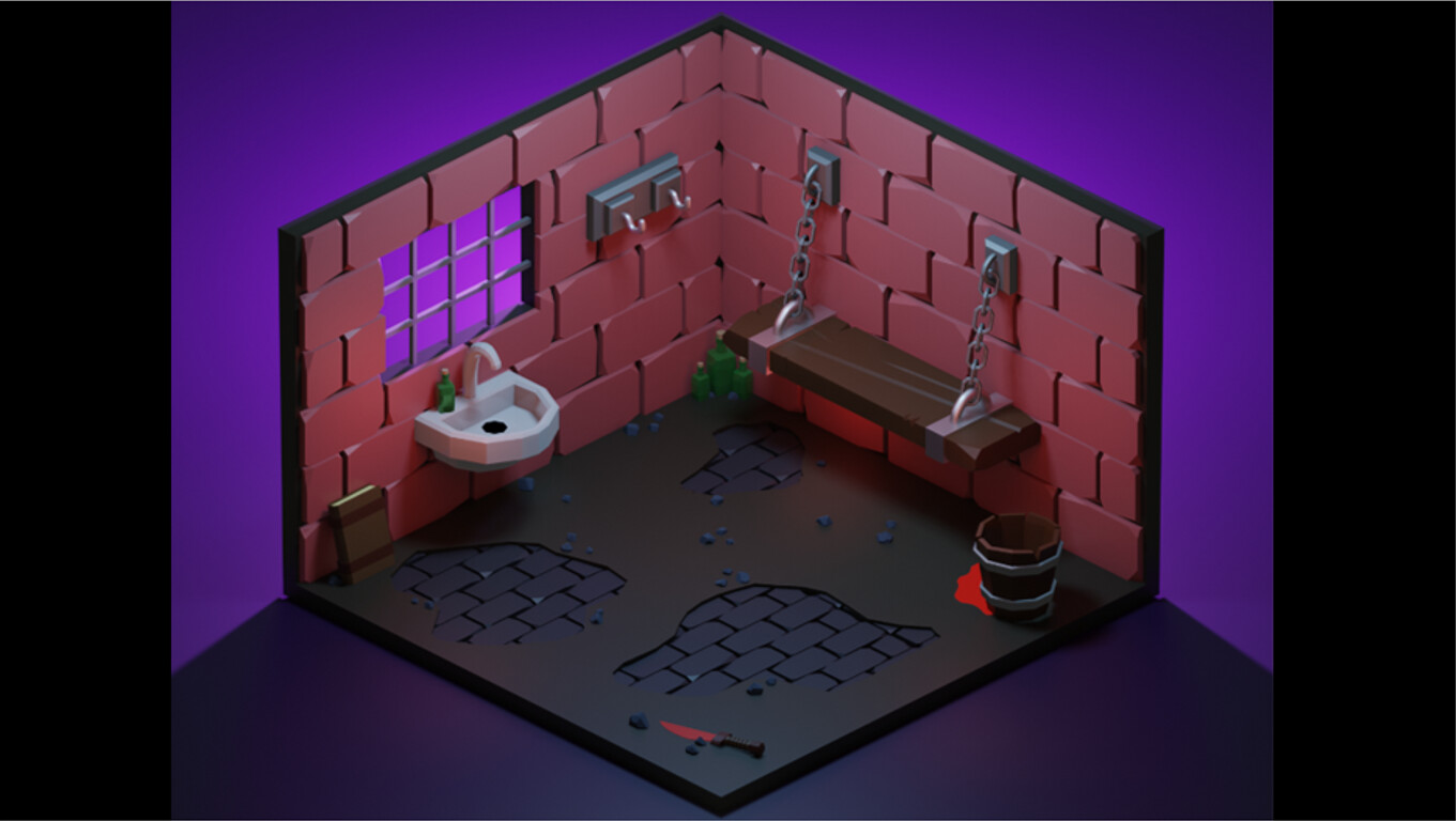 ArtStation - Prison Cell