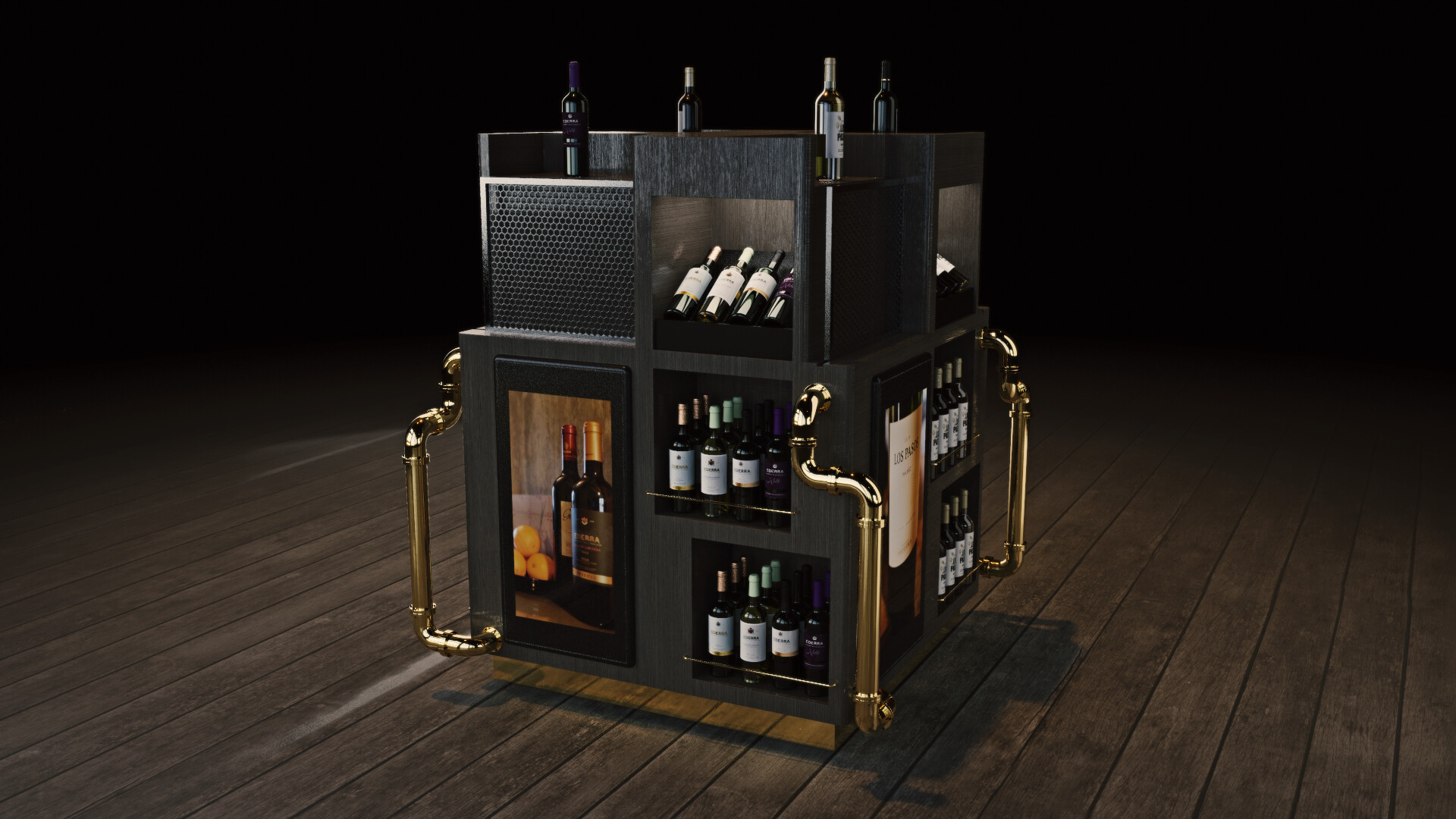 ArtStation - Exhibition Display for Bottle Collection