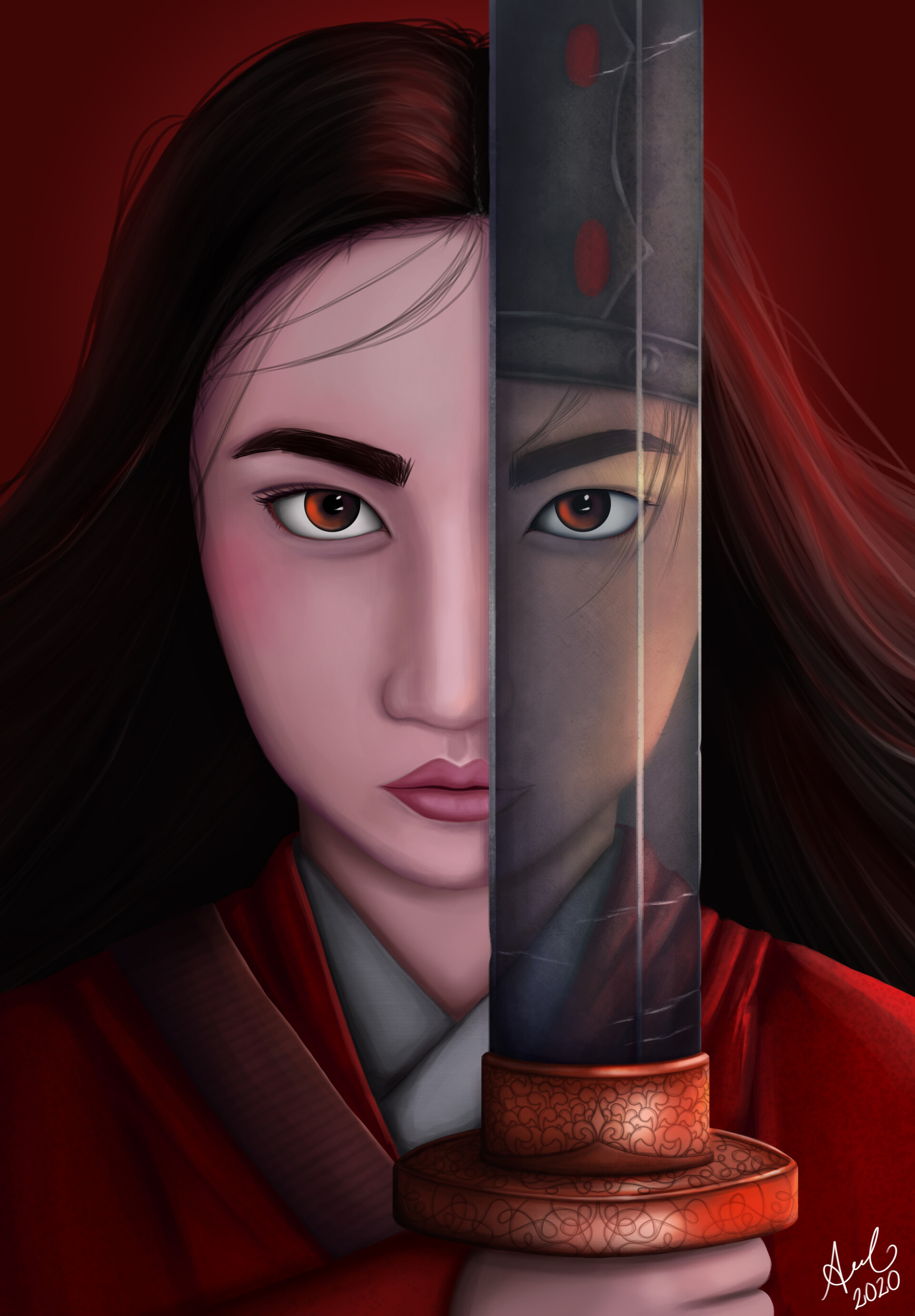 ArtStation - Mulan fan art